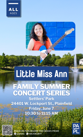 (Off-Site) *CANCELED* Family Summer Concert Series: Little Miss Ann | Plainfield Area Public Library